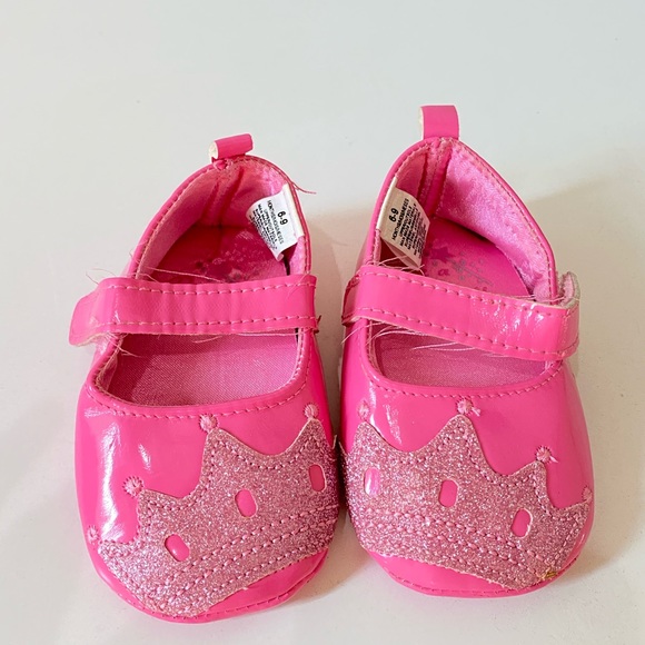 Disney | Shoes | Disney Baby Shoes Princess Pink Crown 69 Months | Poshmark